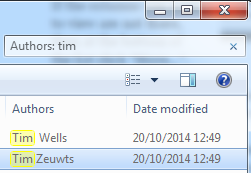 Searching for metadata in Windows Explorer
